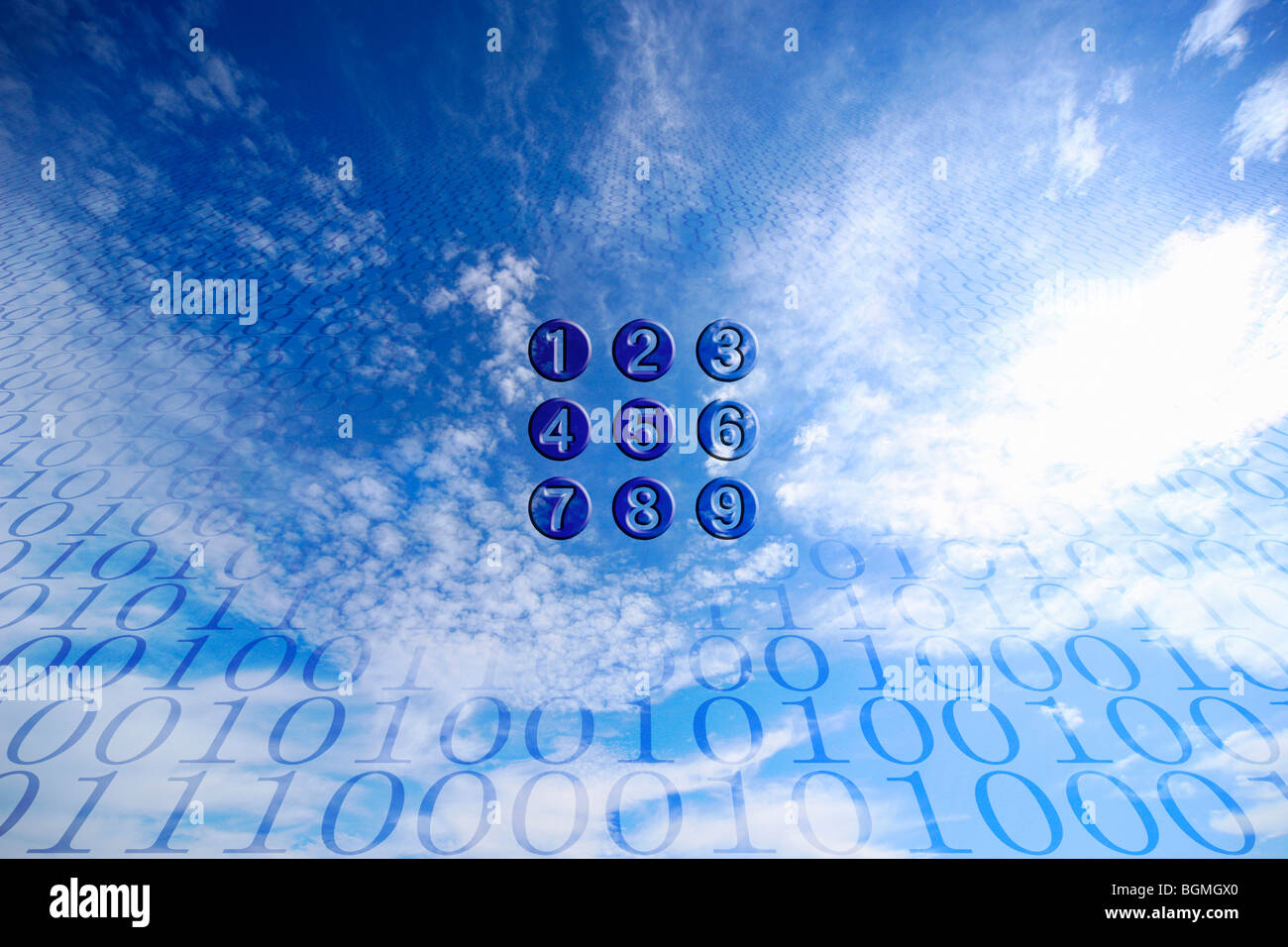 Numbers in the Sky Stock Photo - Alamy