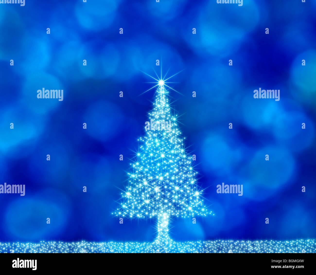 Sparkling Christmas Tree Stock Photo - Alamy