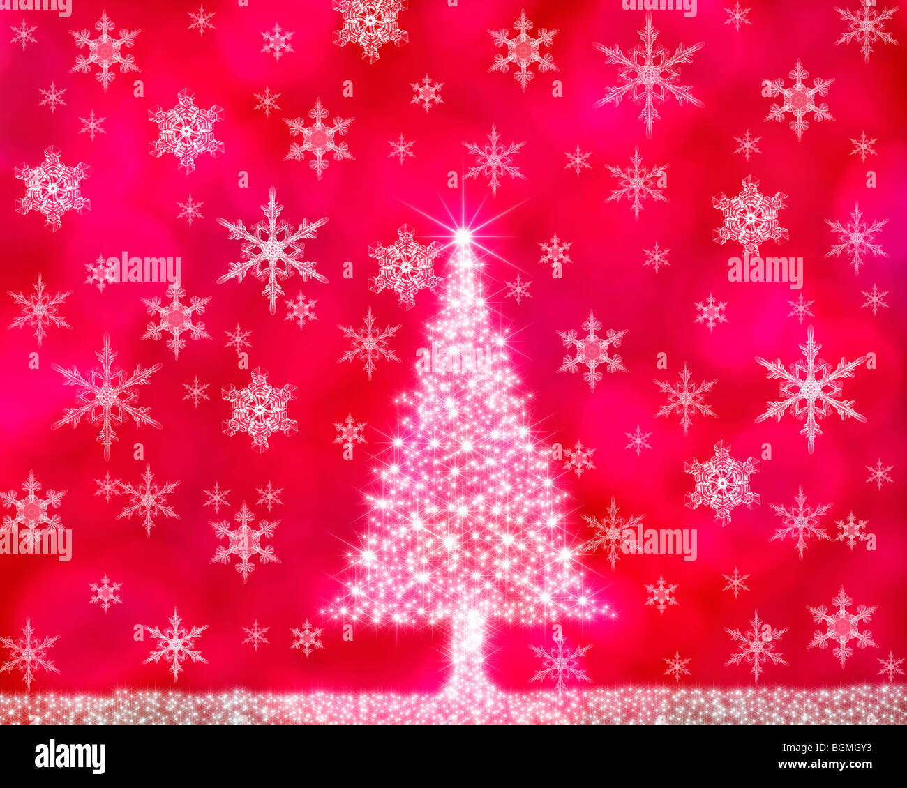 Sparkling Christmas Tree Stock Photo - Alamy