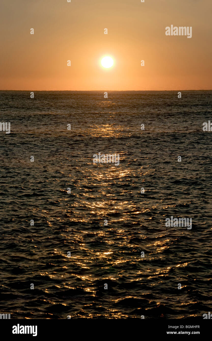 Sunrise Over the Horizon Stock Photo - Alamy
