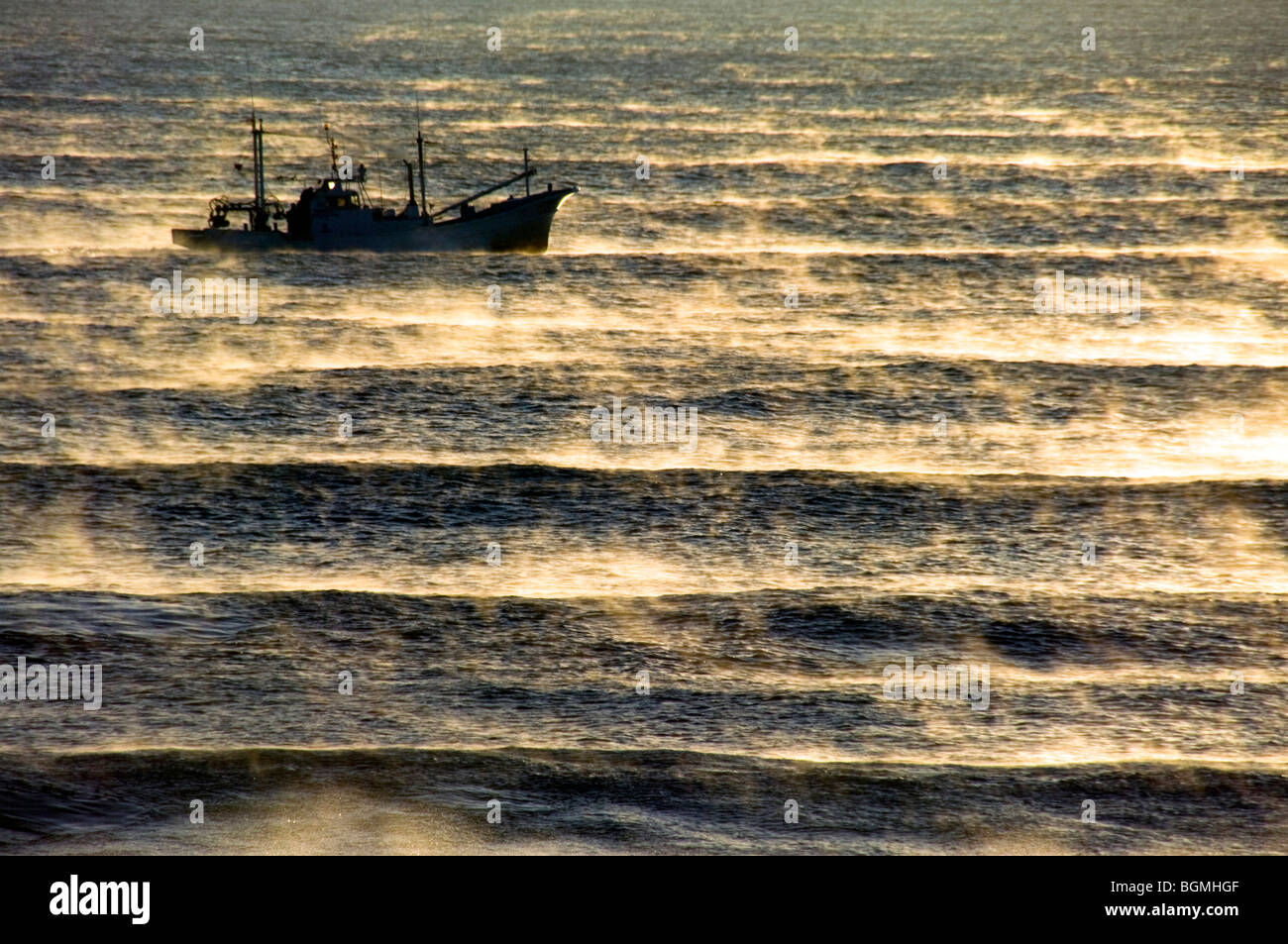 Fishing boat on the sea. Oarai, Oarai-machi, Ibaraki Prefecture, Japan ...