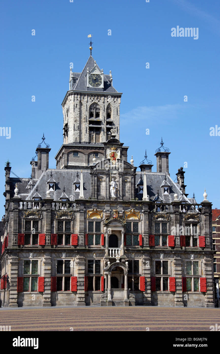 Delft town hall in renaissance style, the Netherlands Stock Photo - Alamy