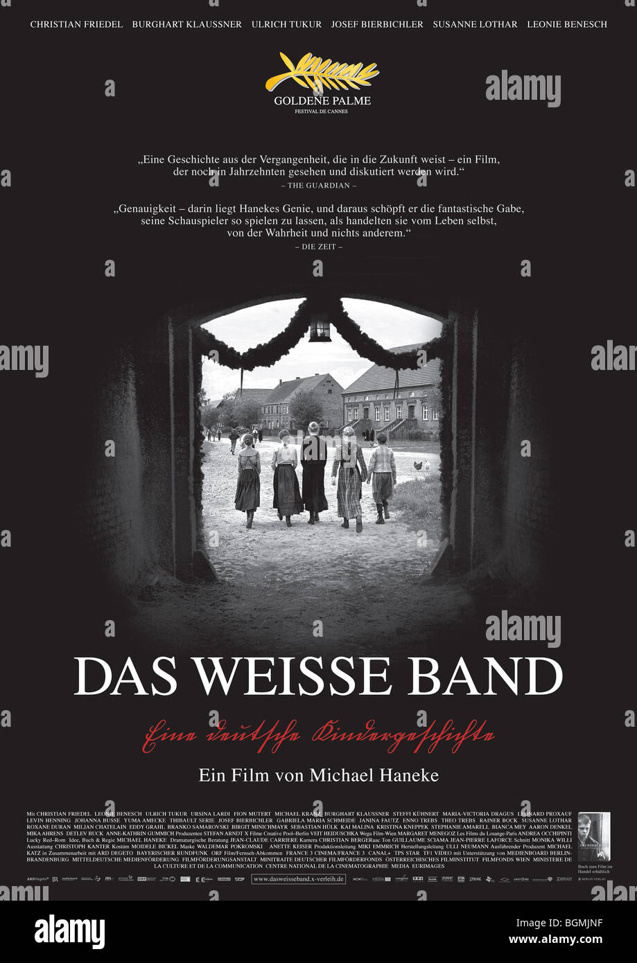 Das weisse Band The White Ribbon Year : 2009 Austria Director : Michael ...