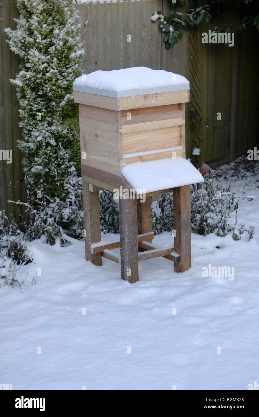 National Bee hive in winter Stock Photo - Alamy