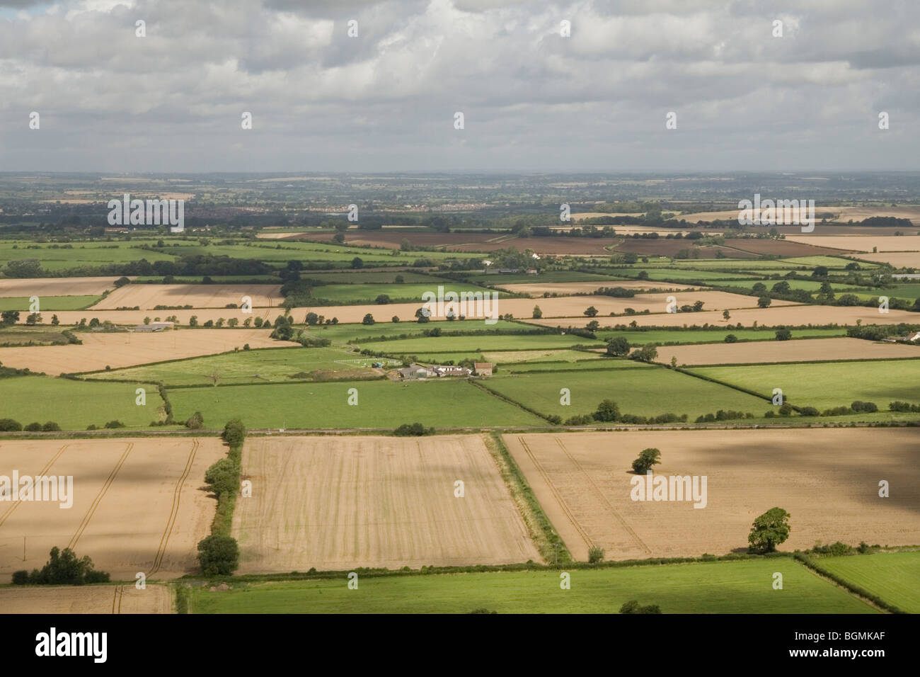 Aerial view of English Countryside Stock Photo - Alamy