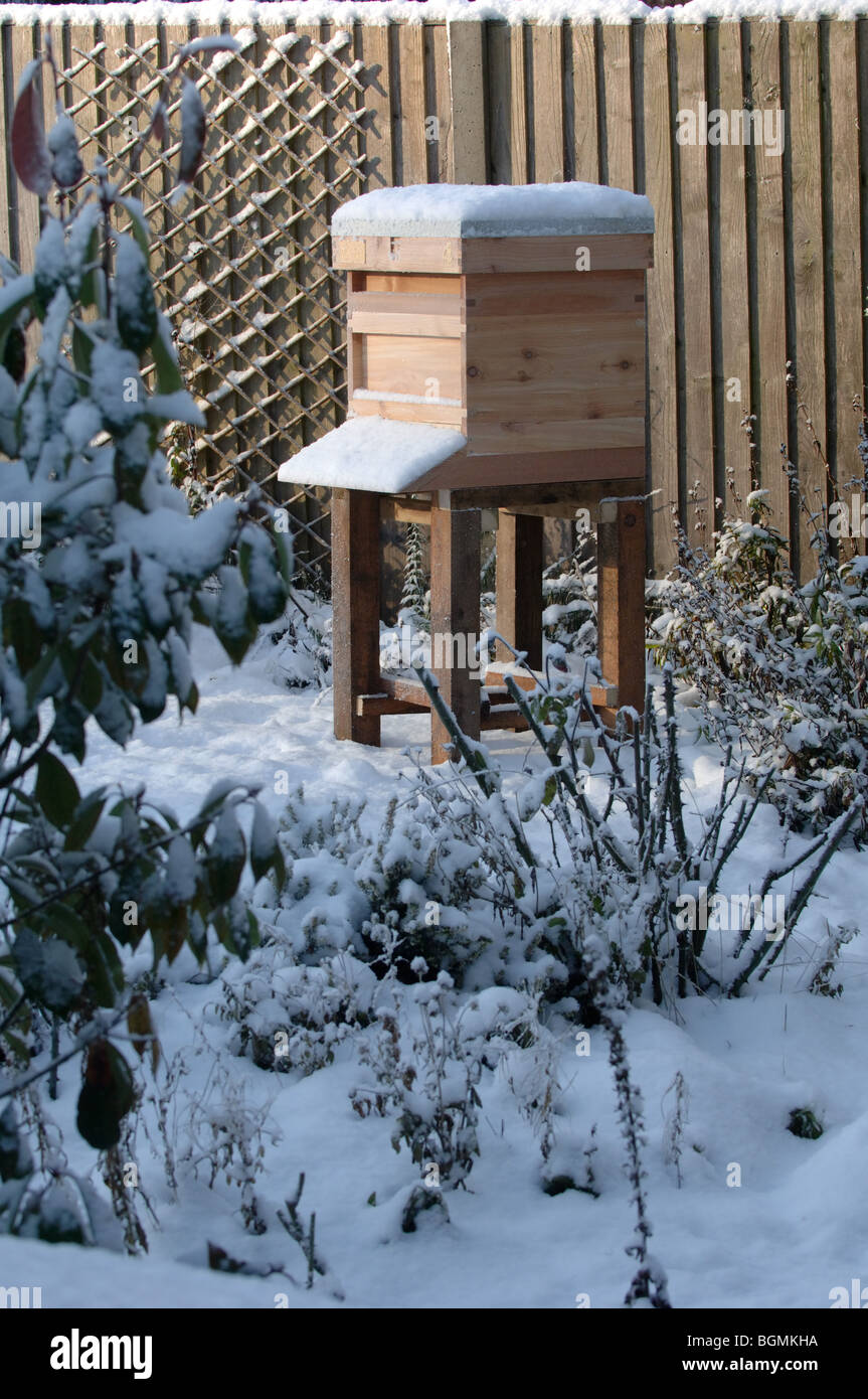 National Bee hive in winter Stock Photo - Alamy