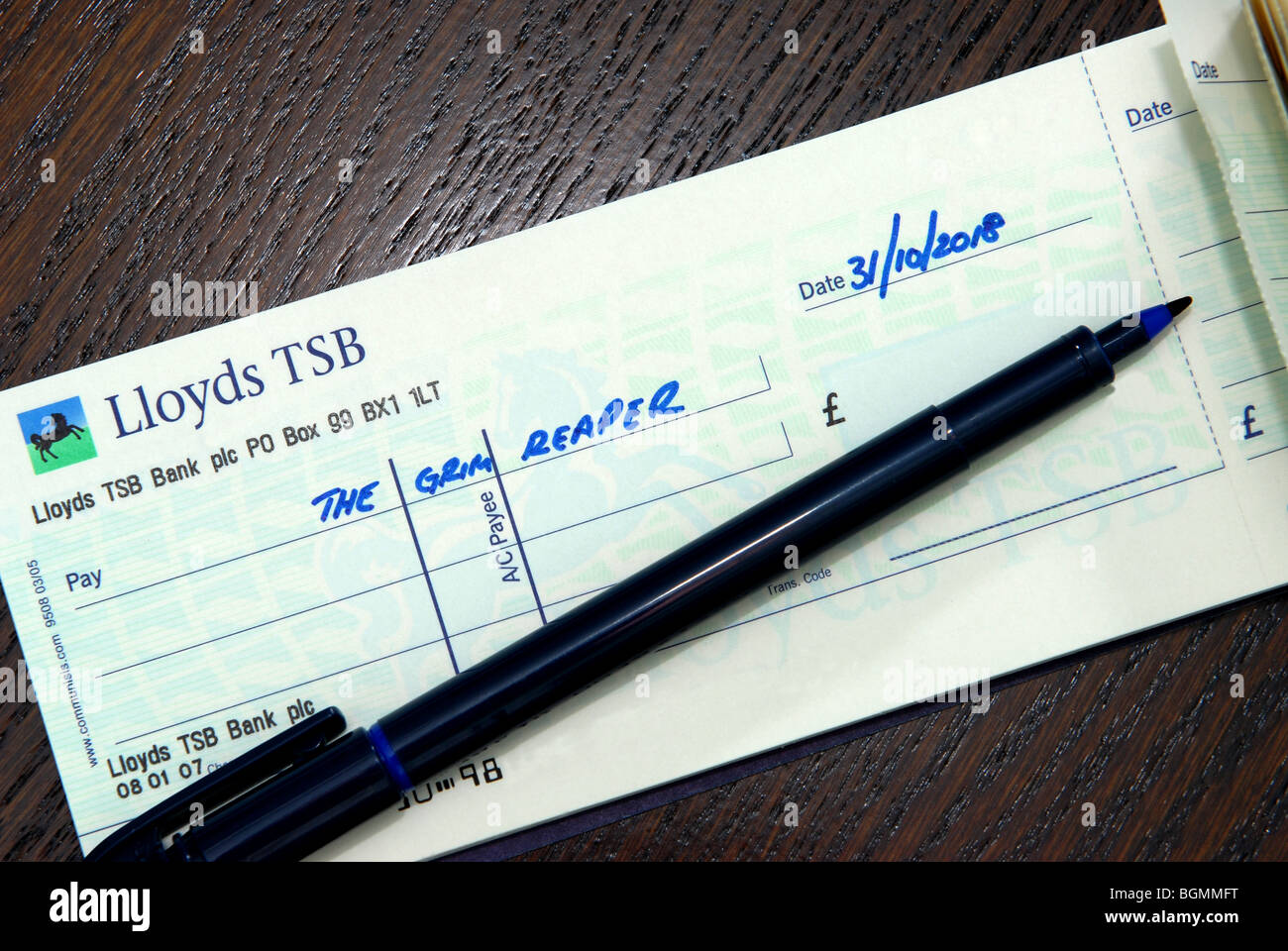 Postal cheques hi-res stock photography and images - Alamy