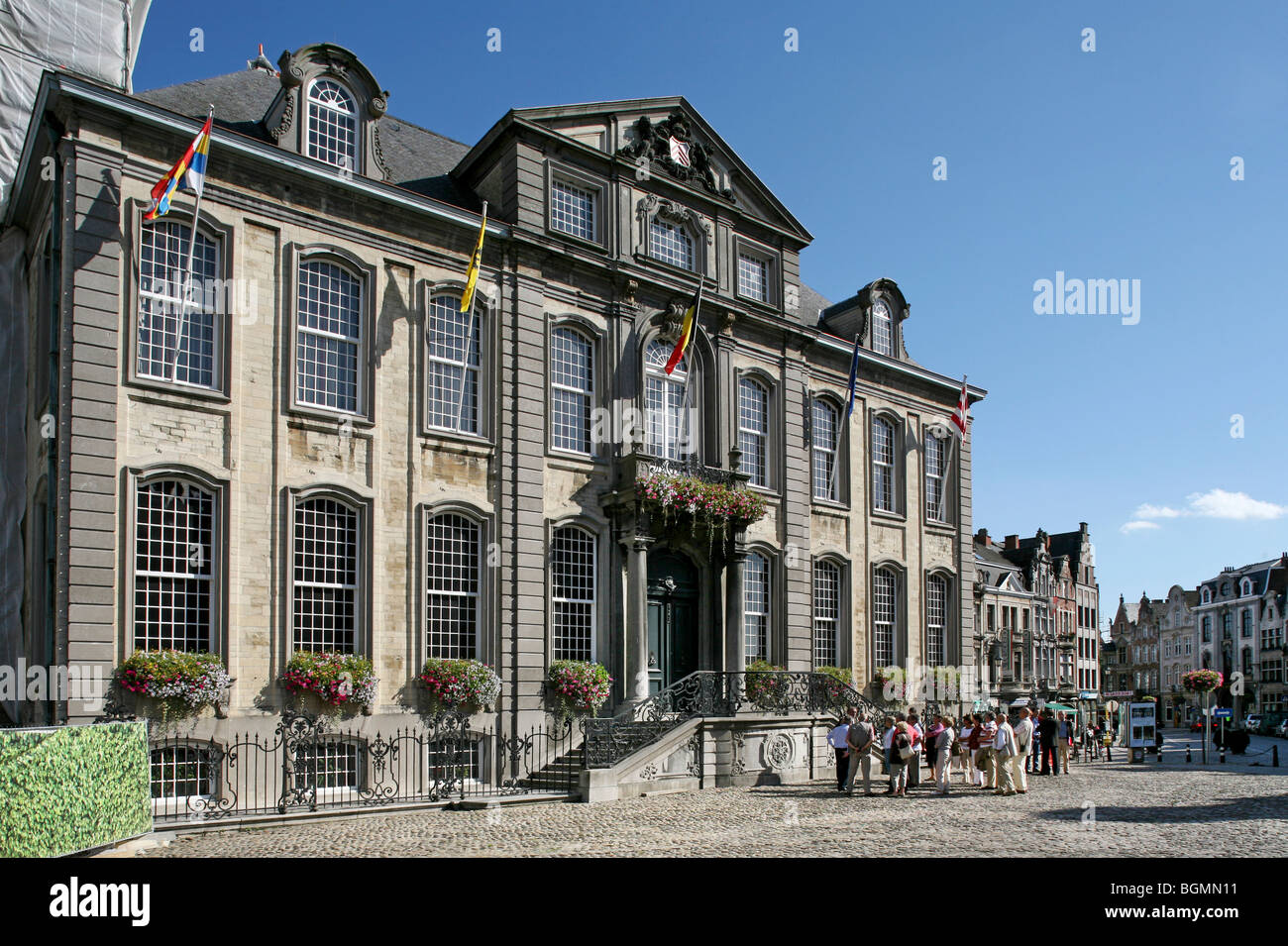 Town hall in Rococo style at the Market Square, Lier, Belgium Stock ...