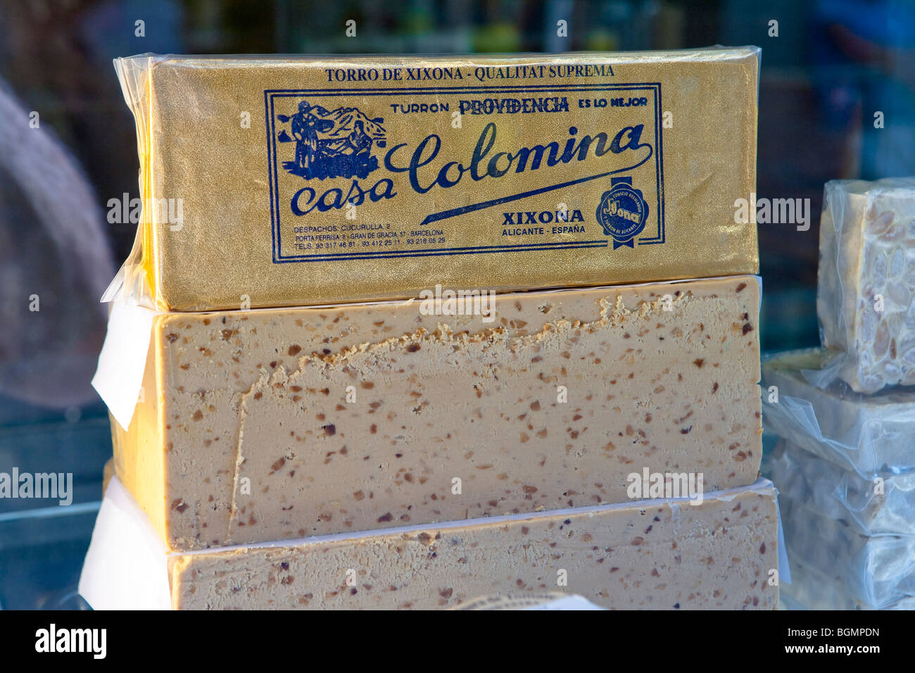 Barcelona nougats turron hi-res stock photography and images - Alamy