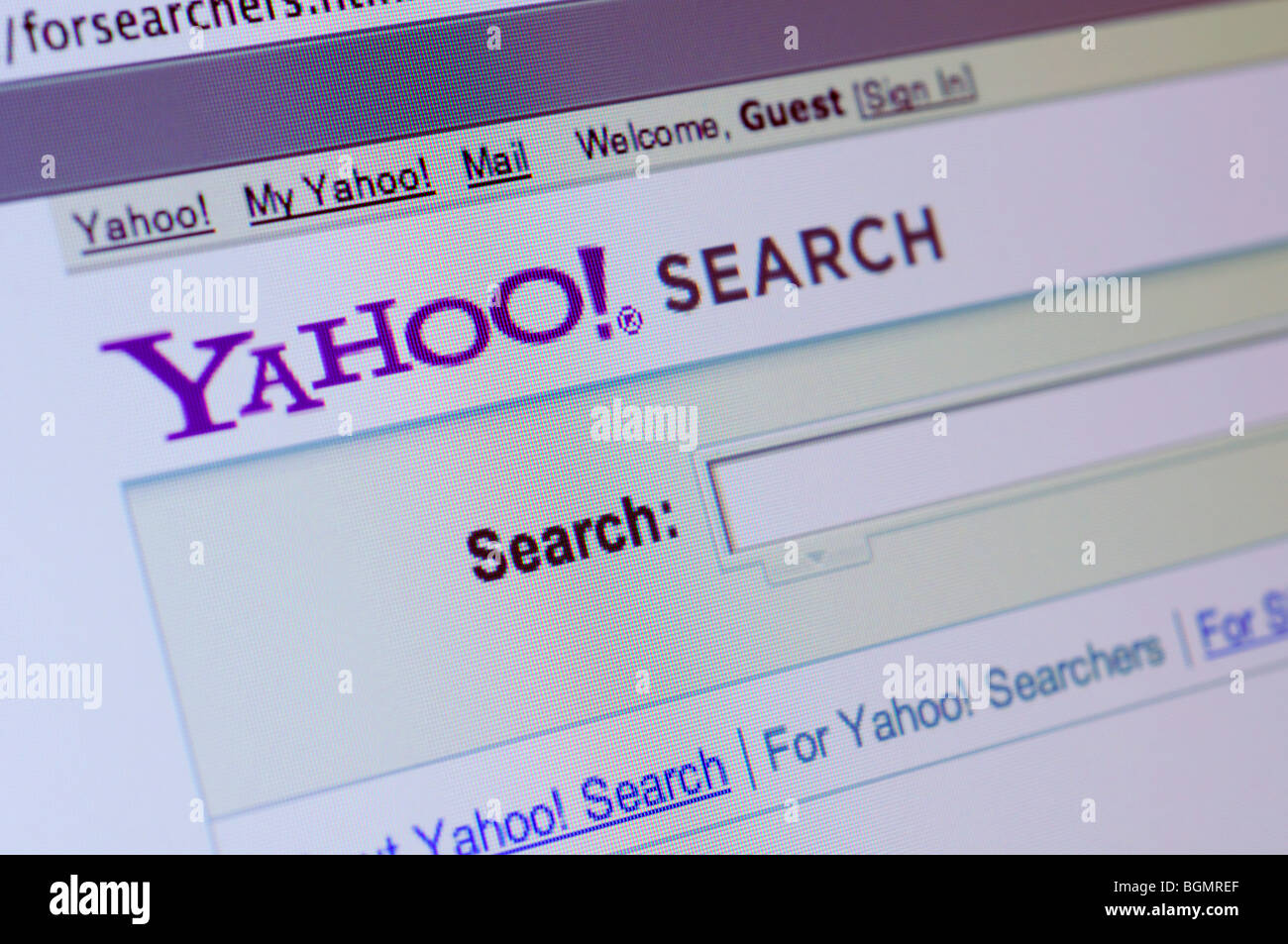Yahoo search engine hi-res stock photography and images - Alamy