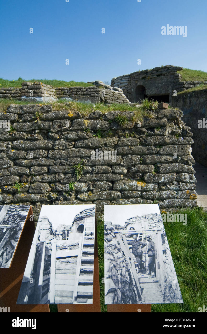 The First World War One Trench of Death, WW1 defense made of sandbags ...