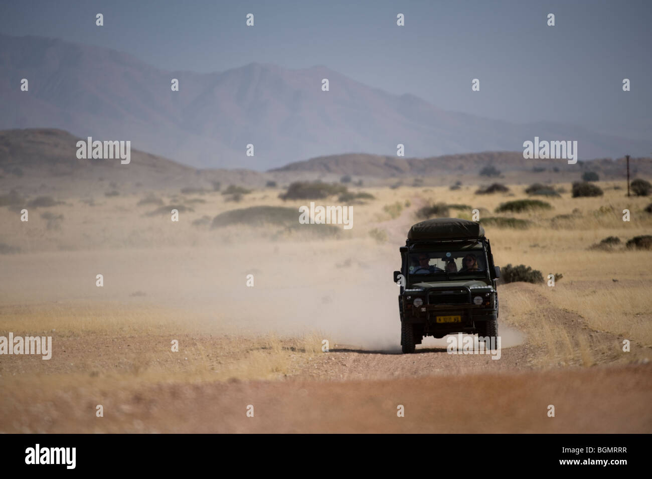 Driving through Namibia Stock Photo - Alamy