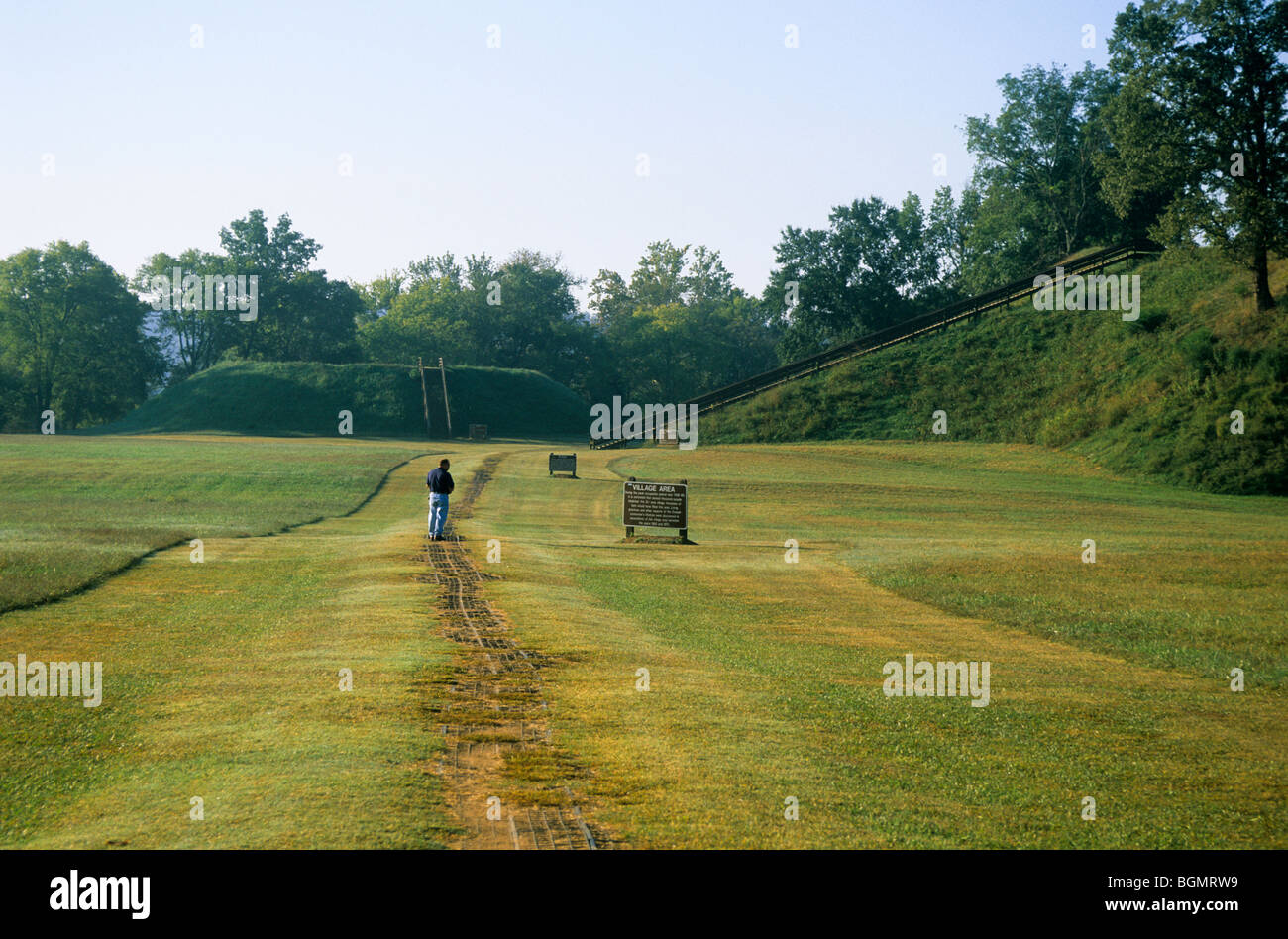 The earthwork platforms were grouped around the public town squares at ...