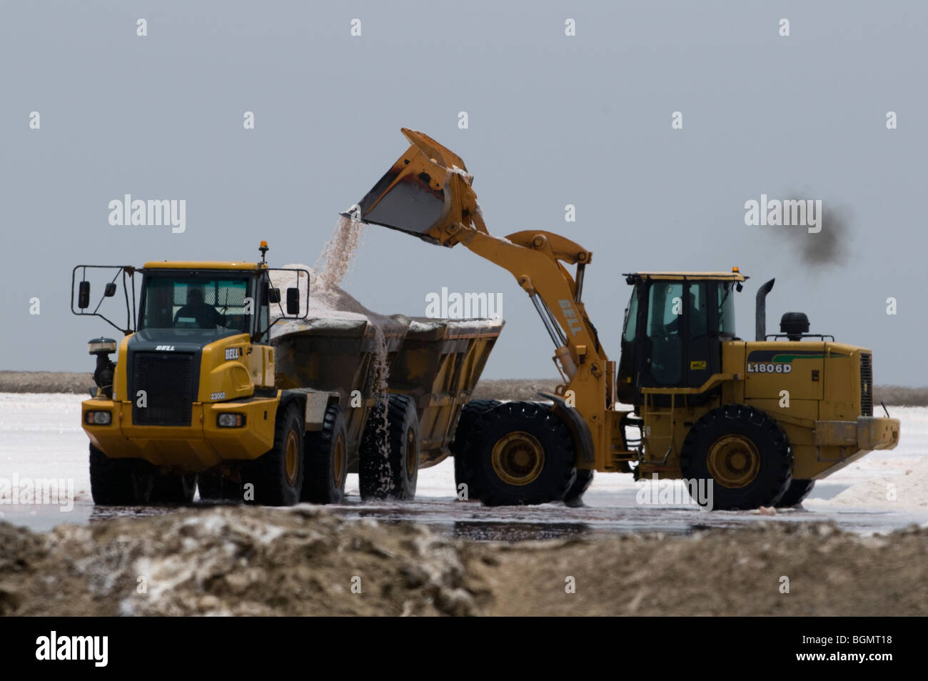 Salt works, Walvis Bay, Namibia Stock Photo - Alamy