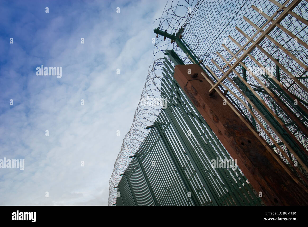 Fence prison jail security perimeter hi-res stock photography and ...