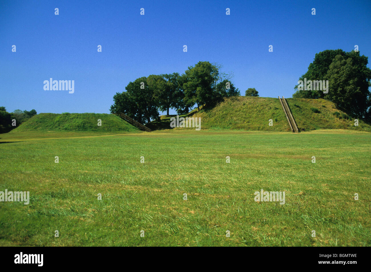 The earthwork platforms were grouped around the public town squares at ...
