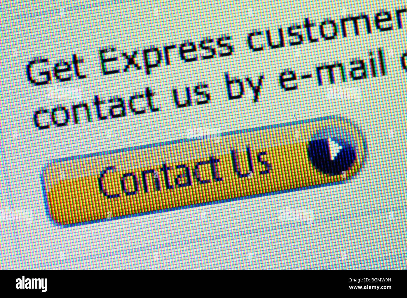 "Contact us" tab Stock Photo - Alamy