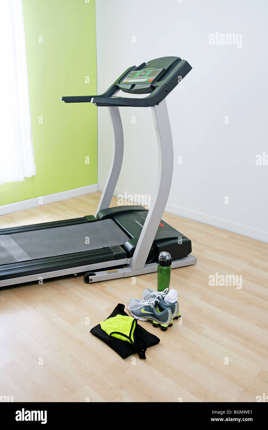 treadmill and work out clothes are ready to go Stock Photo - Alamy