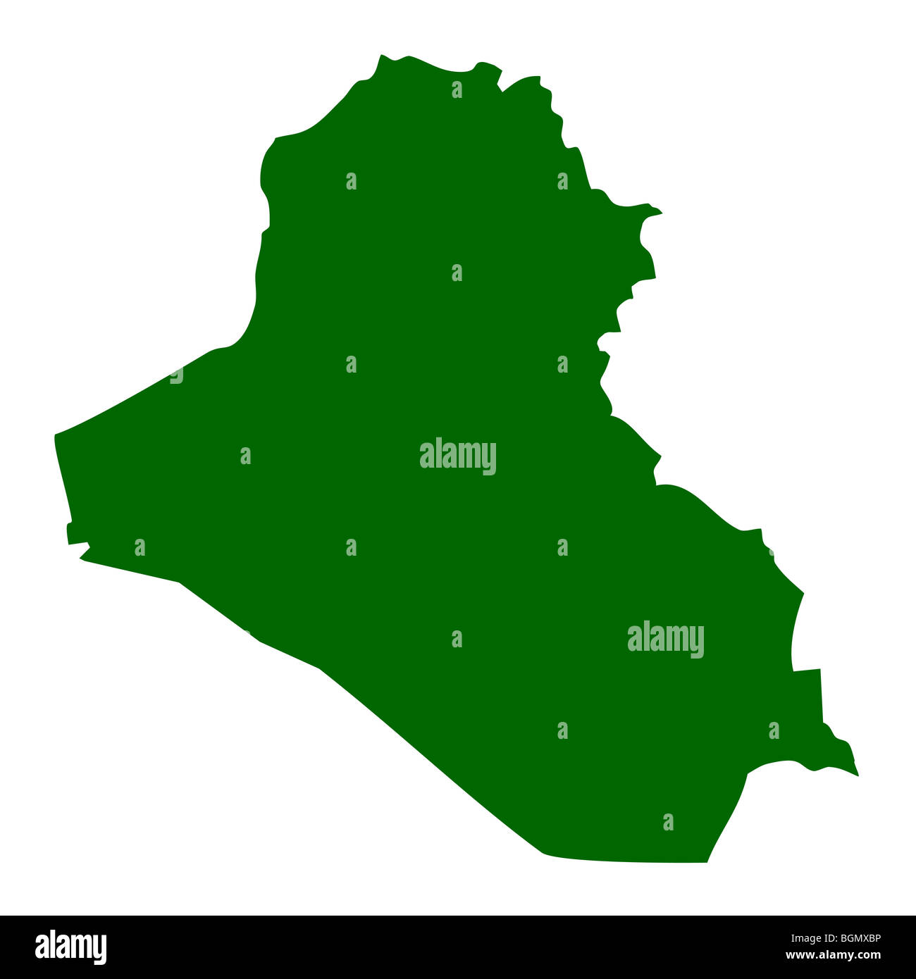 Republic of Iraq map isolated on white background Stock Photo - Alamy Republic of Iraq map isolated on white background Stock Photo - Alamy