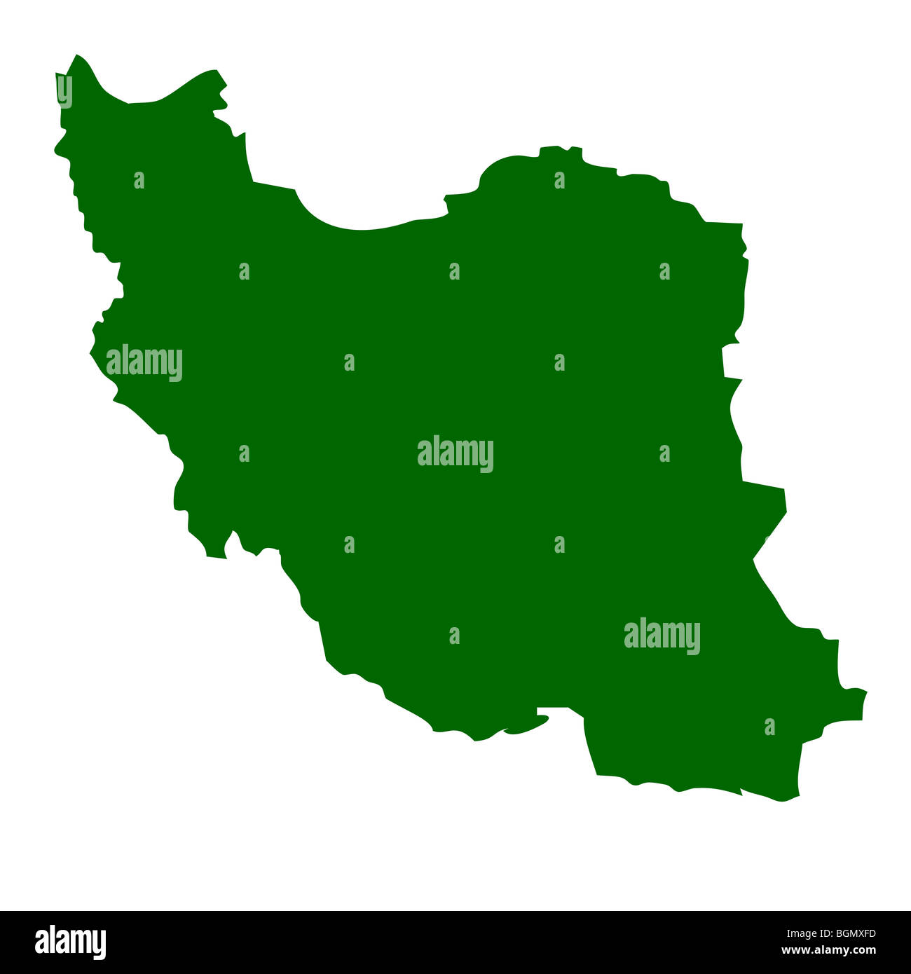 Iran country map hi-res stock photography and images - Alamy