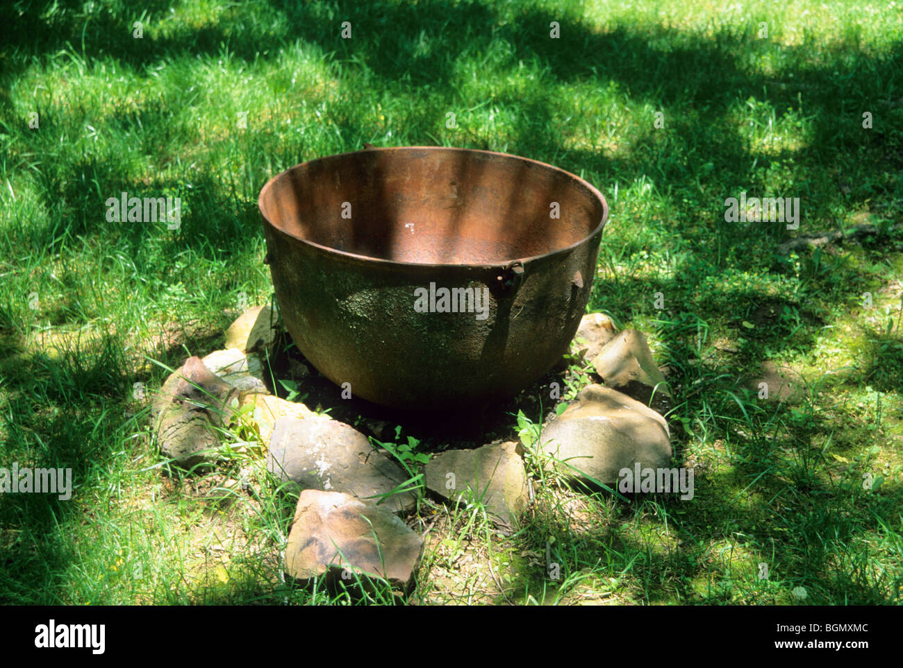 Cherokee copper cooking pot carried over to Oklahoma during The Trail ...
