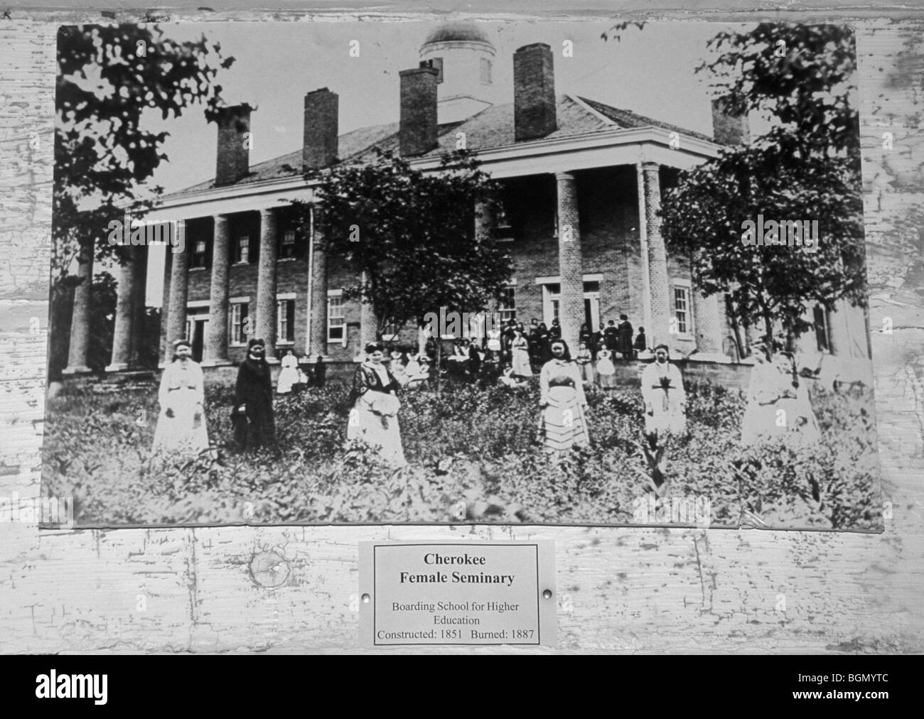 Historic photograph 1880's of the Cherokee Female Seminary school ...