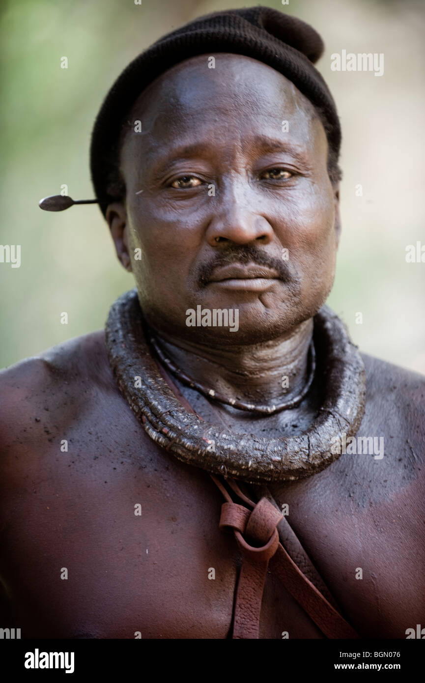 Himba chief, Kunene Namibia Stock Photo - Alamy