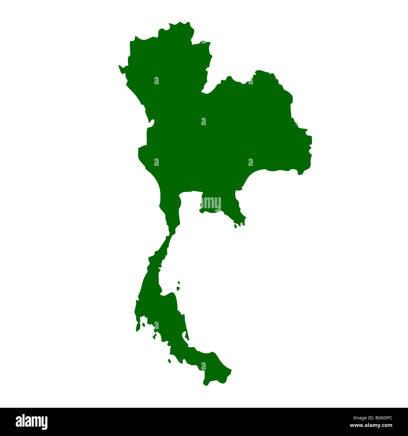 Thailand country map hi-res stock photography and images - Alamy