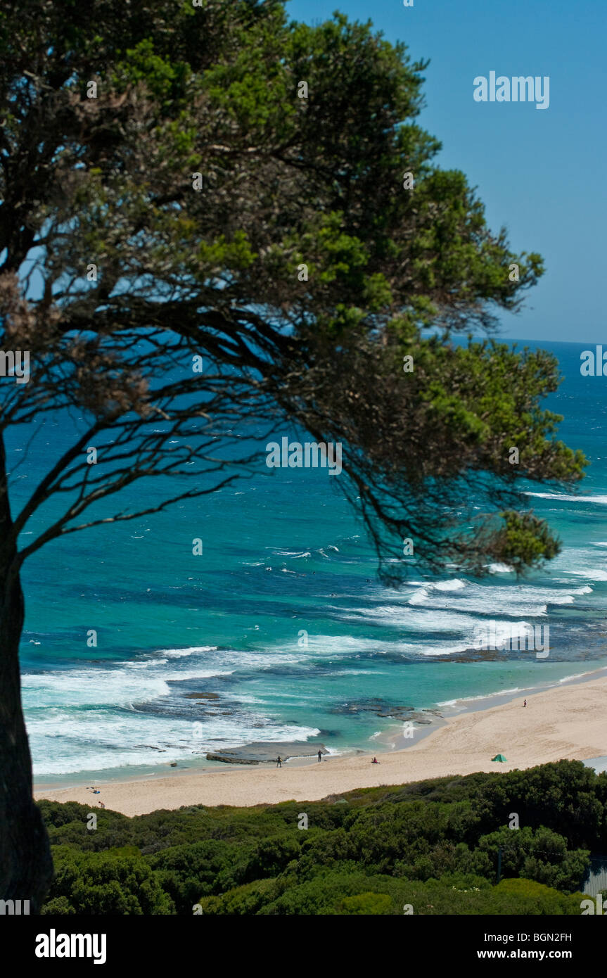 Bathers enjoying the beach at Yallingup, one of Western Australia's top ...