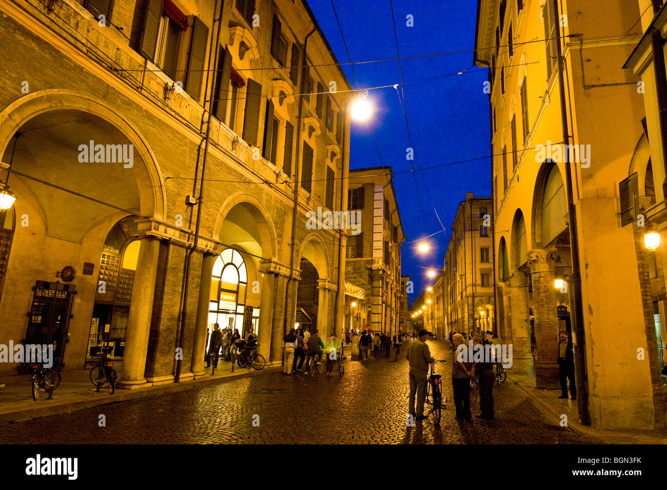 Emilia street, Via Emilia, Modena, Italy Stock Photo - Alamy