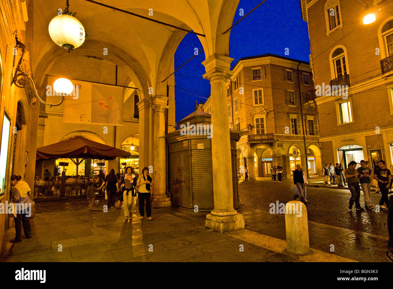 Emilia street, Via Emilia, Modena, Italy Stock Photo - Alamy