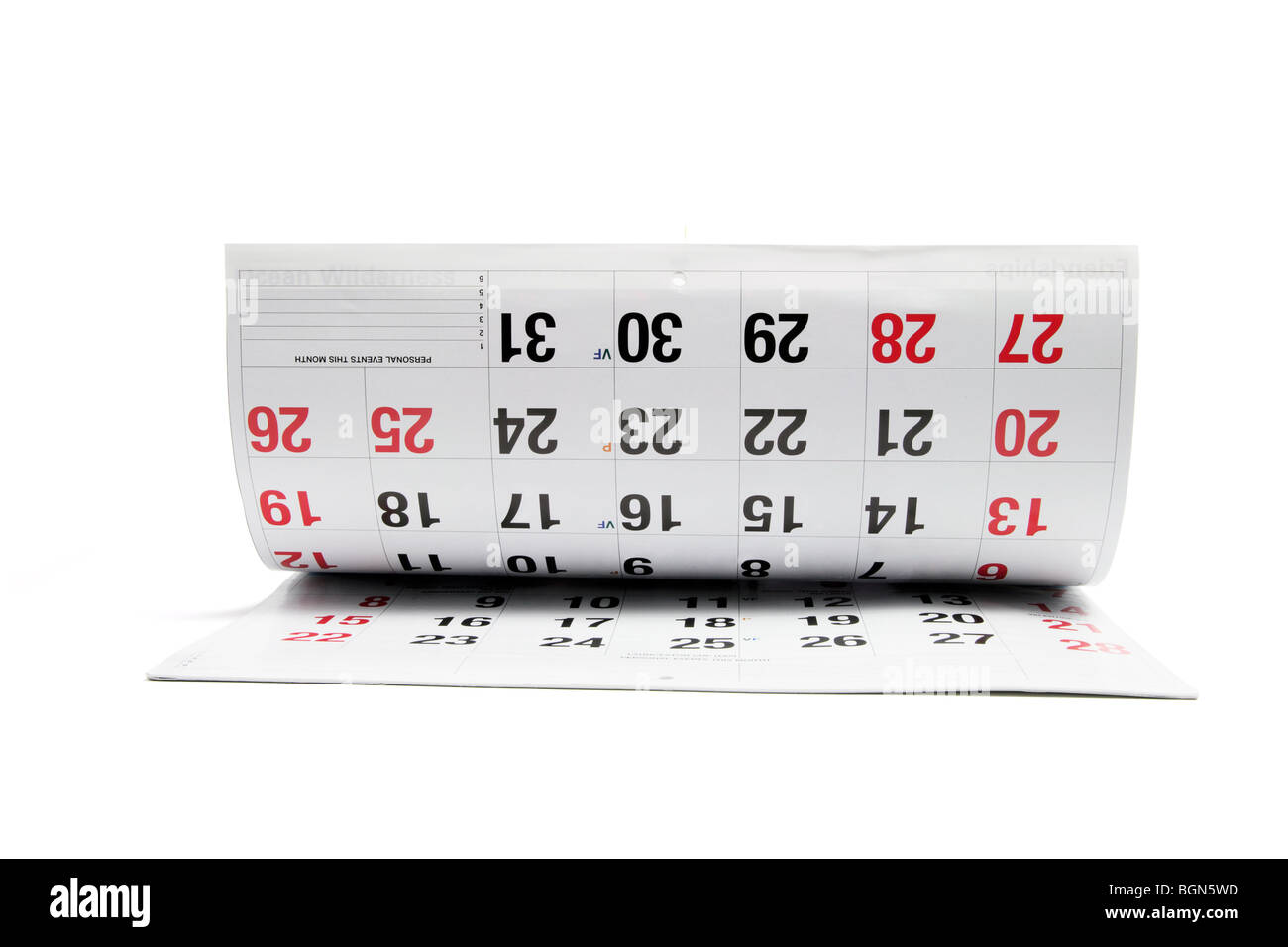 Calendar sheets hi-res stock photography and images - Alamy