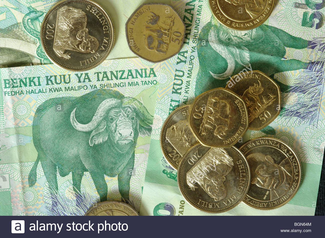 Tanzania Money Currency African Note Stock Photos & Tanzania Money ...
