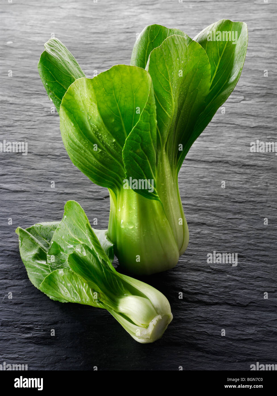 Fresh Pak Choi leaves Stock Photo - Alamy