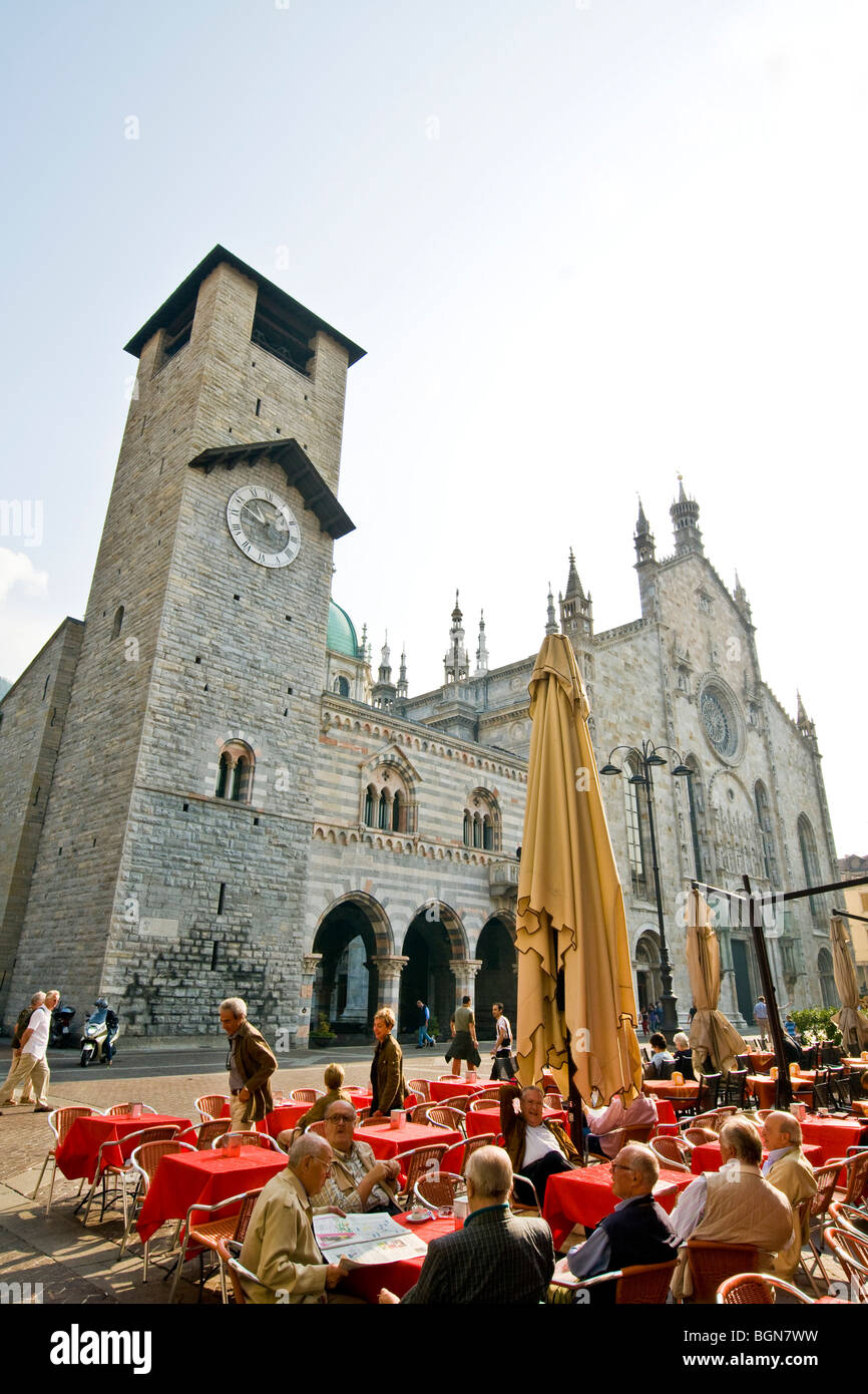 The cathedral, Duomo square, Como, Italy Stock Photo - Alamy