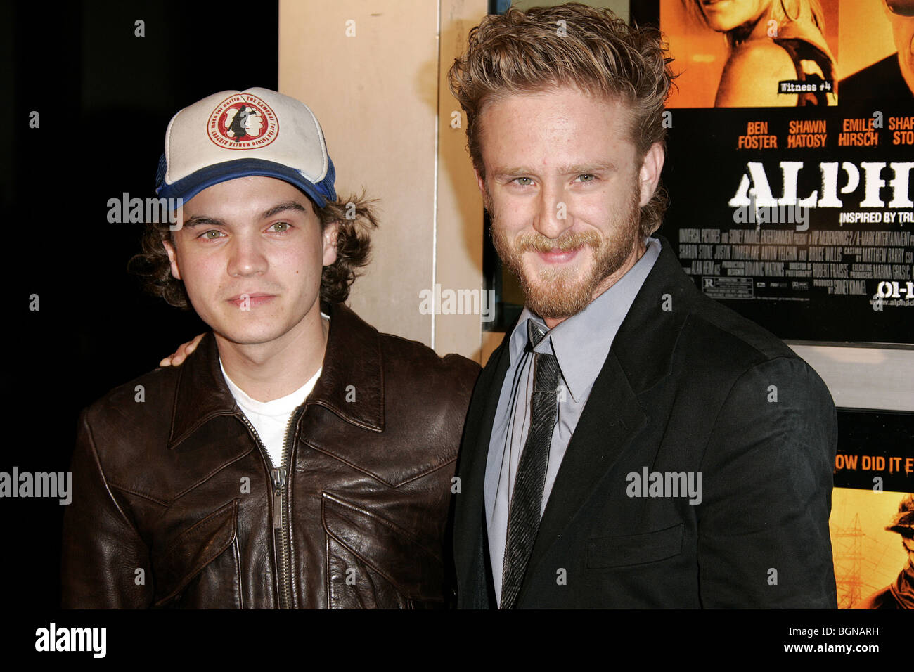 EMILE HIRSCH BEN FOSTER ALPHA DOG FILM PREMIERE ARCLIGHT HOLLYWOOD LOS ...