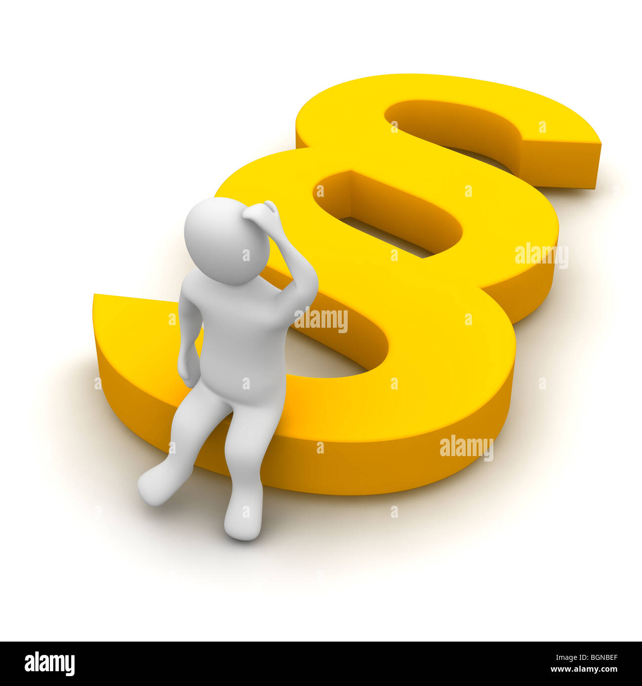 Man and paragraph symbol Stock Photo - Alamy