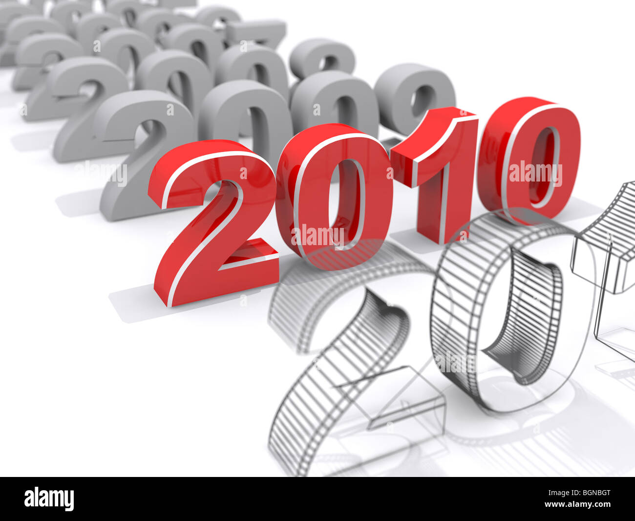2010 text in red modern concept Stock Photo - Alamy