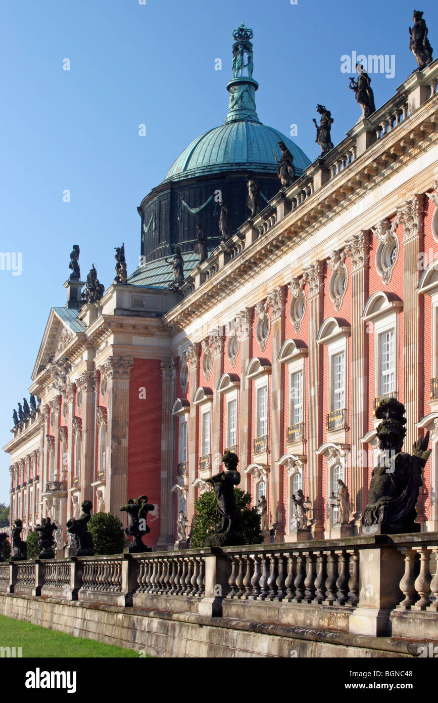 The New Palace / Neues Palais on the western side of the Sanssouci ...