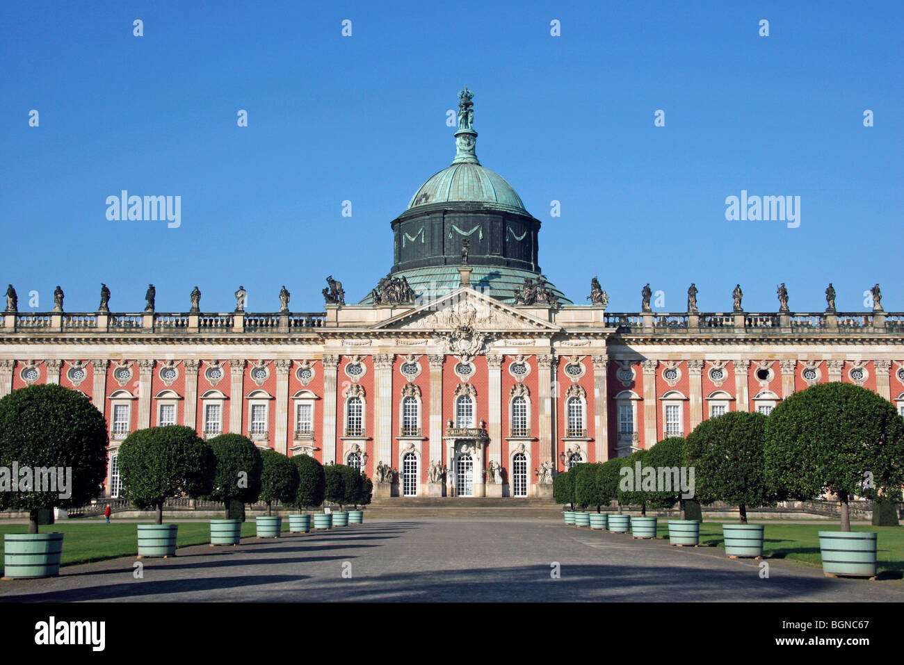 The New Palace / Neues Palais on the western side of the Sanssouci ...