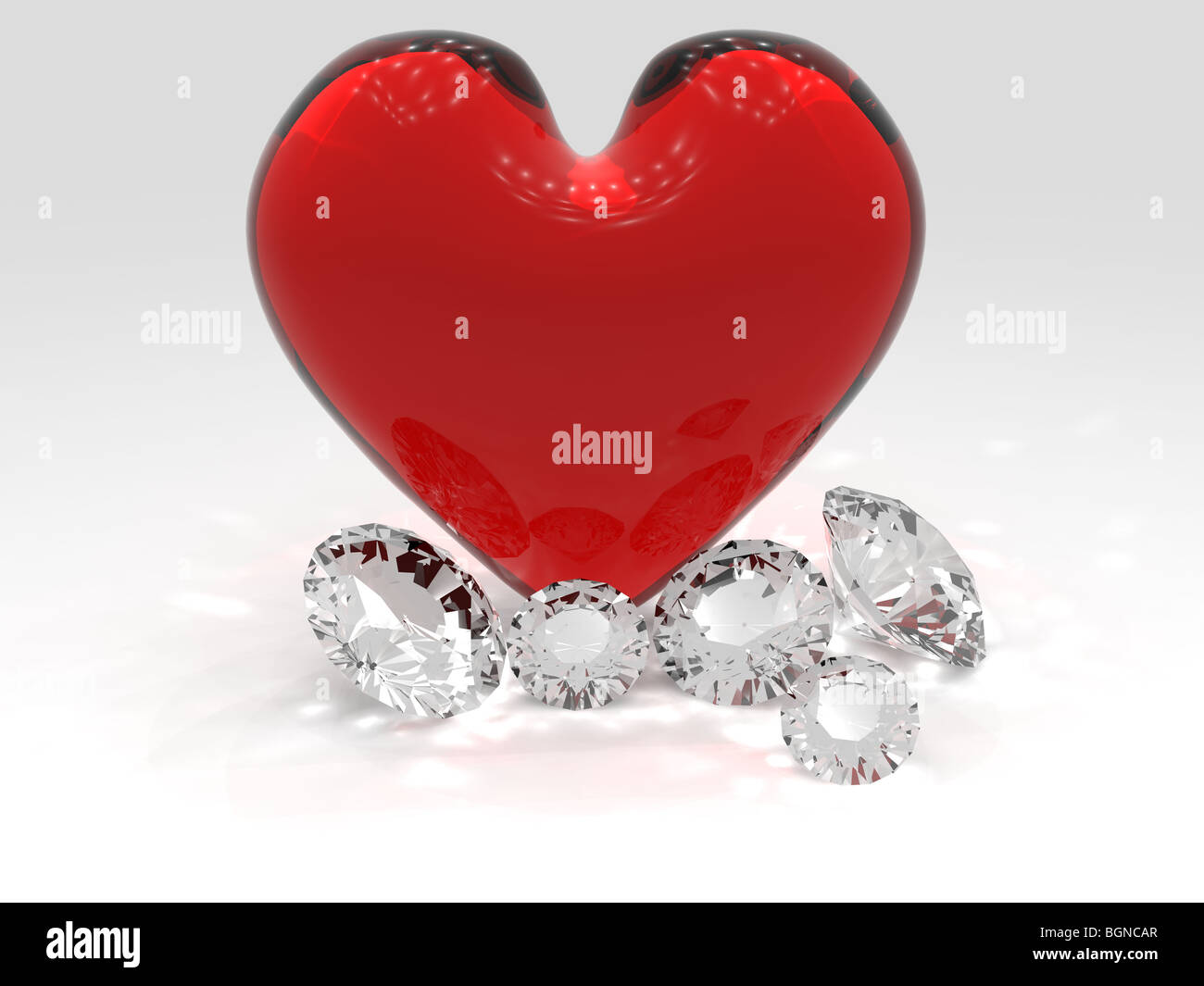 Hearts and diamonds Stock Photo - Alamy