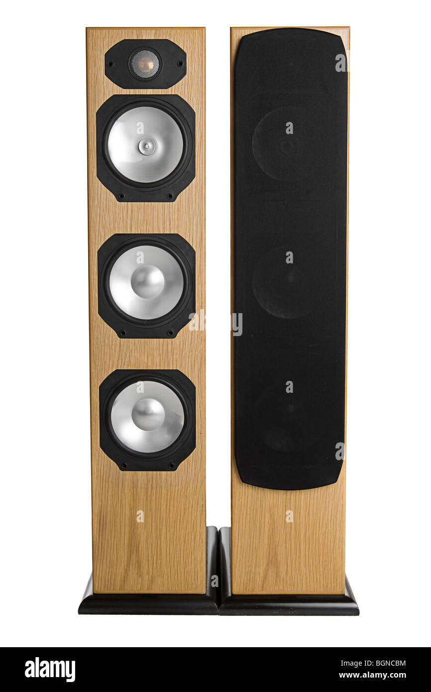 Floor standing speakers Cut Out Stock Images & Pictures - Alamy