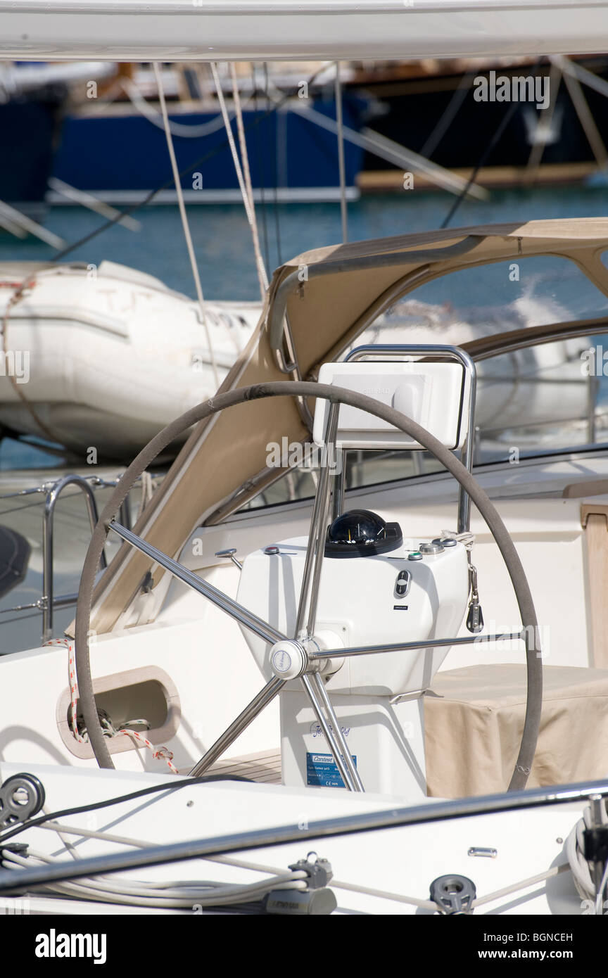 Yacht helm hi-res stock photography and images - Alamy