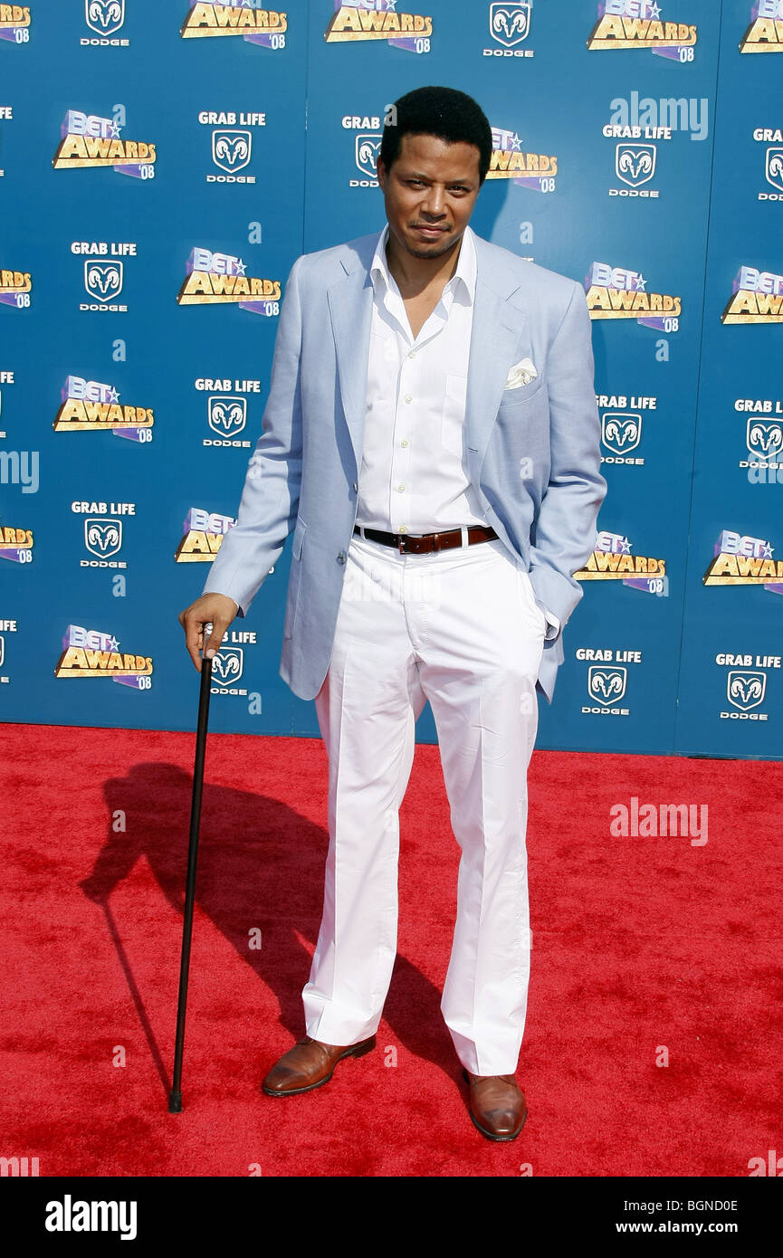 TERRENCE HOWARD BET AWARDS 08 RED CARPET SHRINE DOWNTOWN LOS ANGELES ...