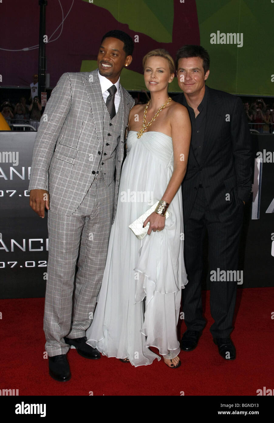 WILL SMITH CHARLIZE THERON JASON BATEMAN HANCOCK LOS ANGELES PREMIERE ...
