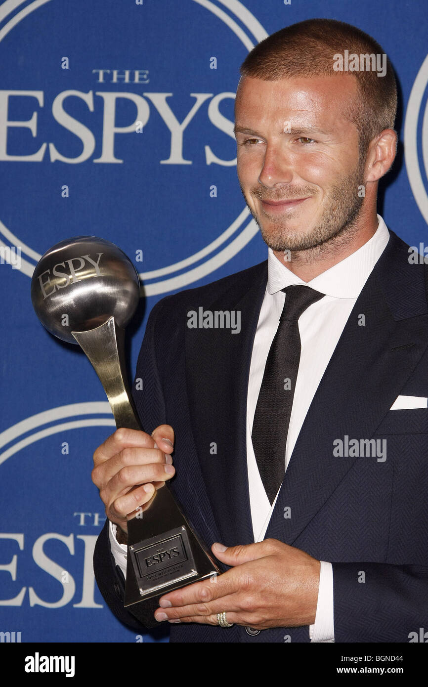 DAVID BECKHAM THE 2008 ESPYS PRESSROOM NOKIA THEATRE DOWNTOWN LOS ...