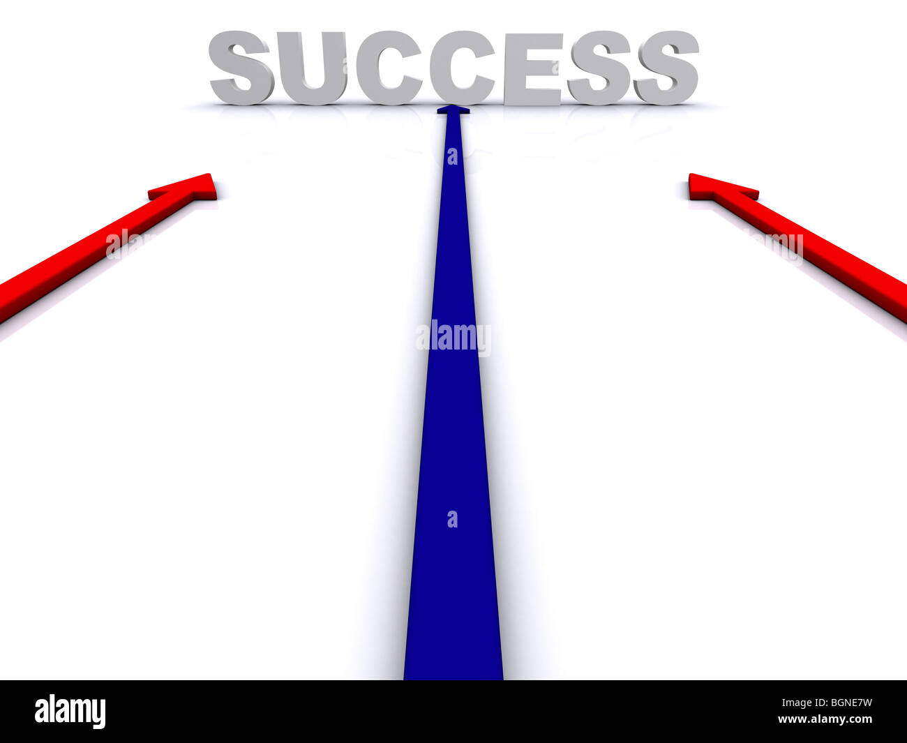 a success 3d illustration Stock Photo - Alamy