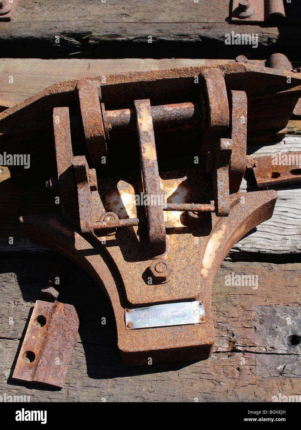 rusty metal industrial relics Stock Photo - Alamy