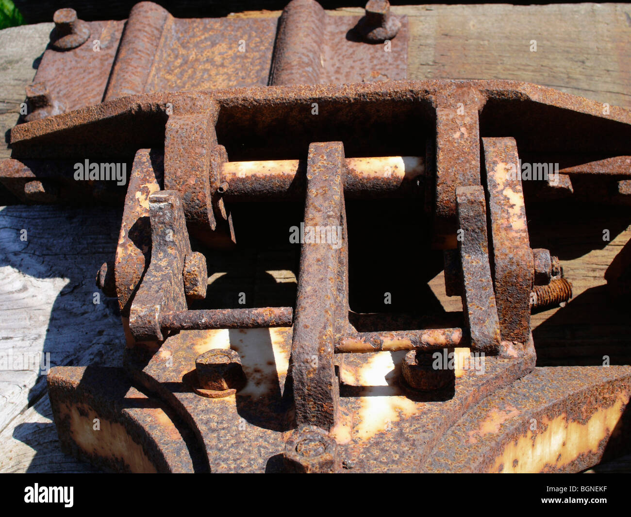rusty metal industrial relics Stock Photo - Alamy