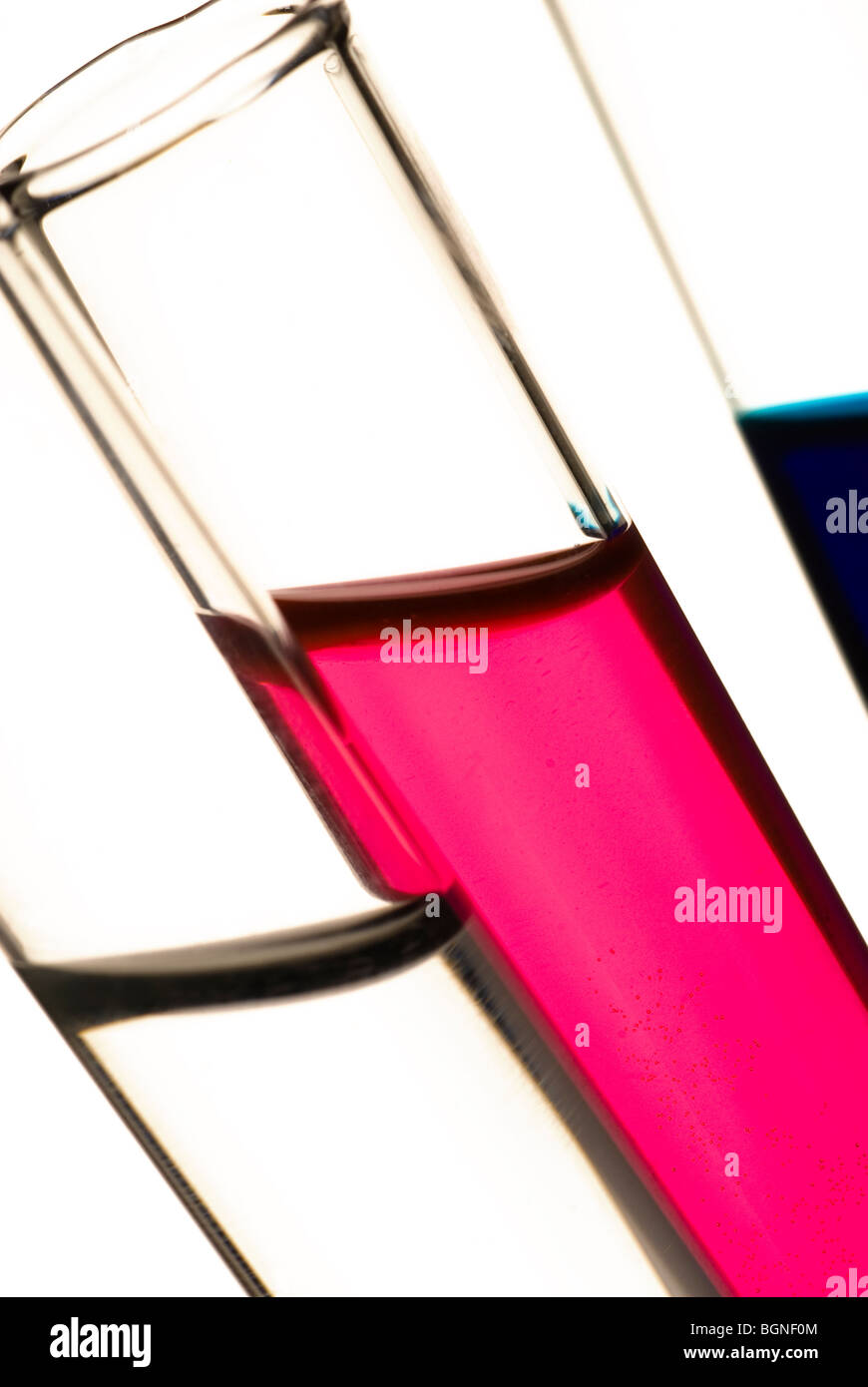 close-up of test-tubes with red, white and blue samples Stock Photo - Alamy